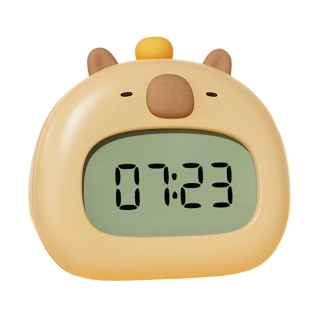 Zeiwohndc Capybaras Alarm Clock with Soothing LED Light and USB Power ...