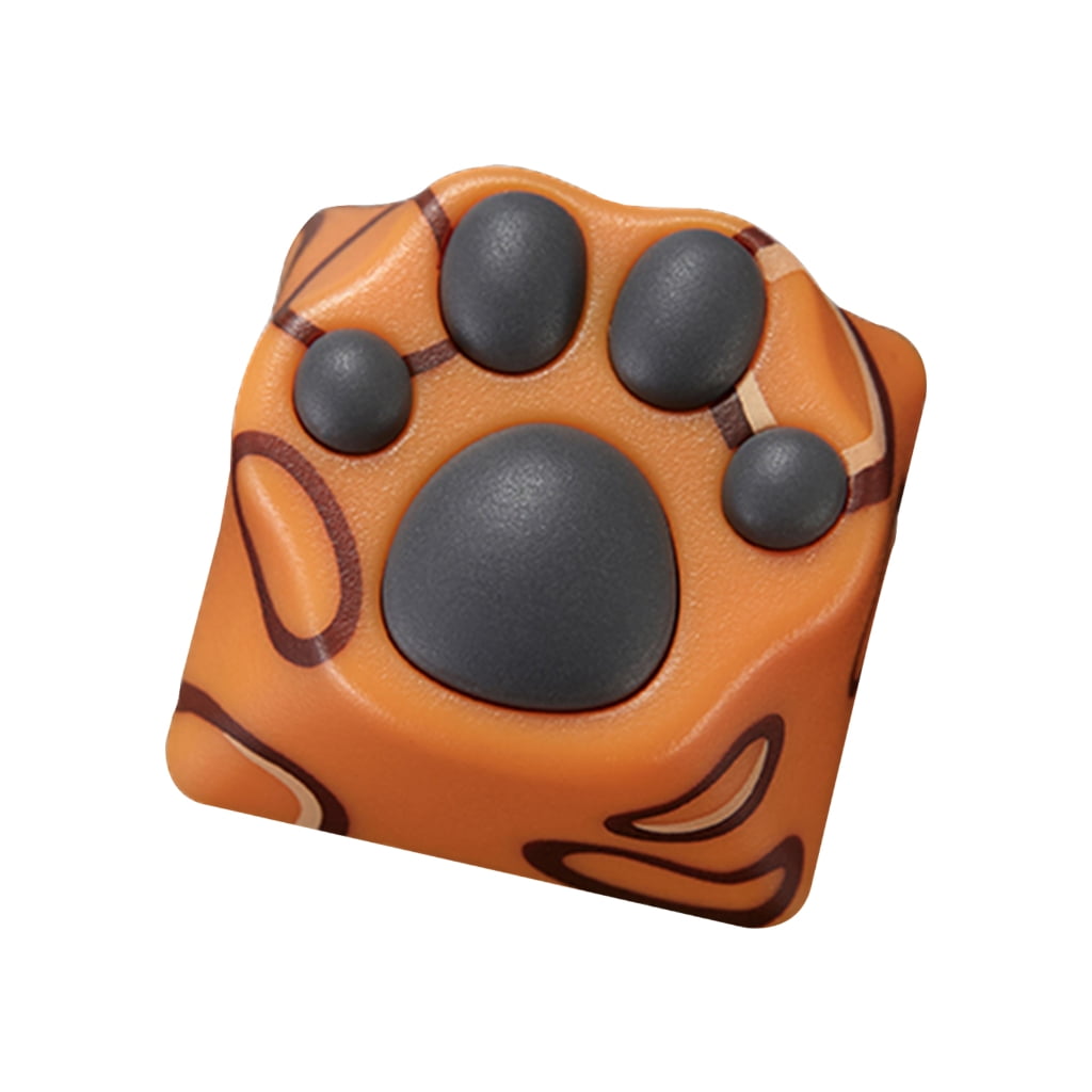 Zeiwohndc Cat Paw Keycaps MX Structure Keycaps ABS+Silicone Cat Claw ...