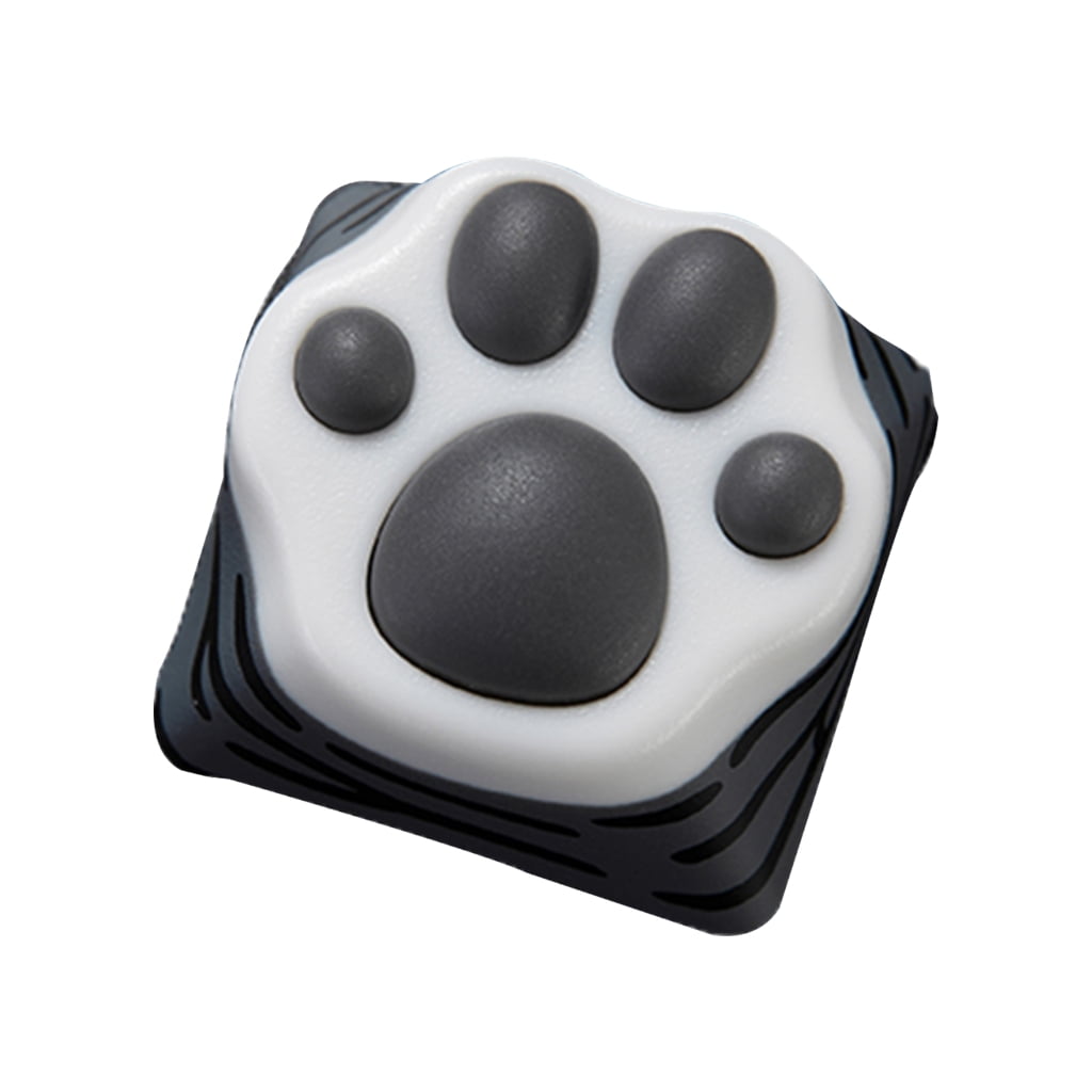 Zeiwohndc Cat Paw Keycaps MX Structure Keycaps ABS+Silicone Cat Claw ...