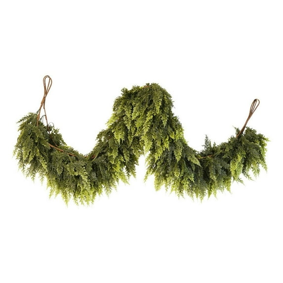 Zeiwohndc Christmas Cedar Foliages Garlands Bendable Branch For Mantles ...