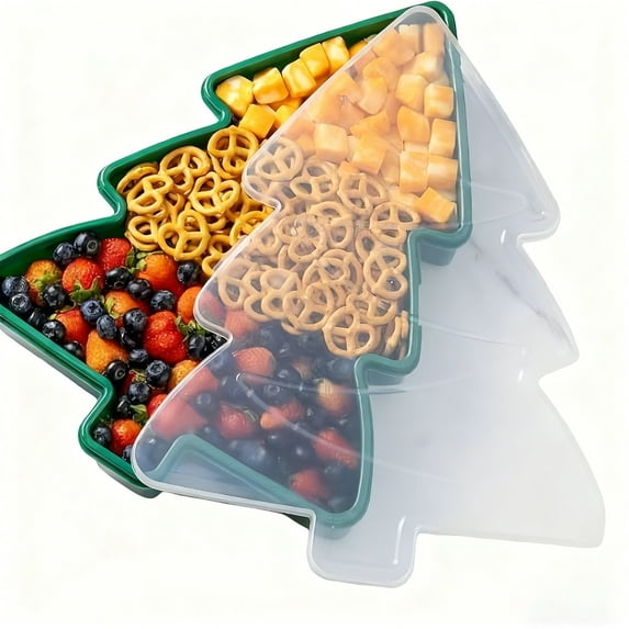 Zeiwohndc Christmas Serving Tray & Festive Christmas Biscuit Storage ...