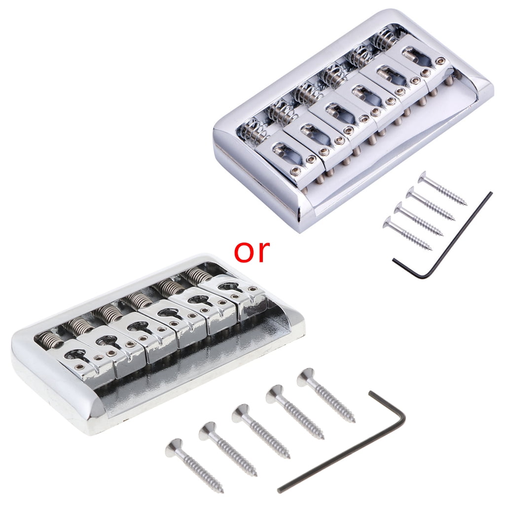 Zeiwohndc Chrome Electric Guitar Hardtail Top Load Bridge 6 String ...
