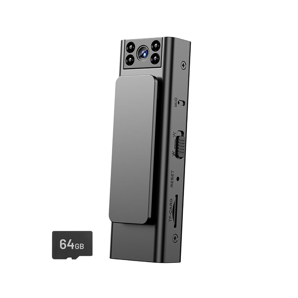 Zeiwohndc Clip On Body Camera 6 Hour Battery 32GB Storage Rotate ...