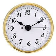 T-HOTLYST Stylish Gold Trimmed Snooze Clock Insert 3Inch Clock Movement ...