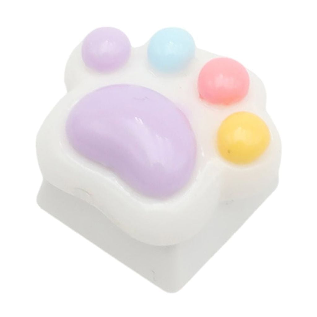 Zeiwohndc Colorful Claw Keycap Cartoon Resin Kitten Claw for Mechanical ...