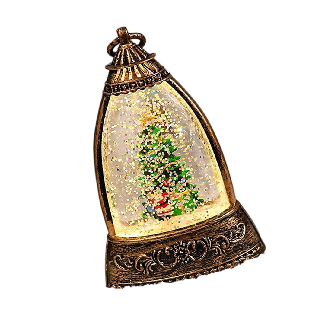 Zeiwohndc Cone Shape Snow Globe LED Table lamps For Children Room ...