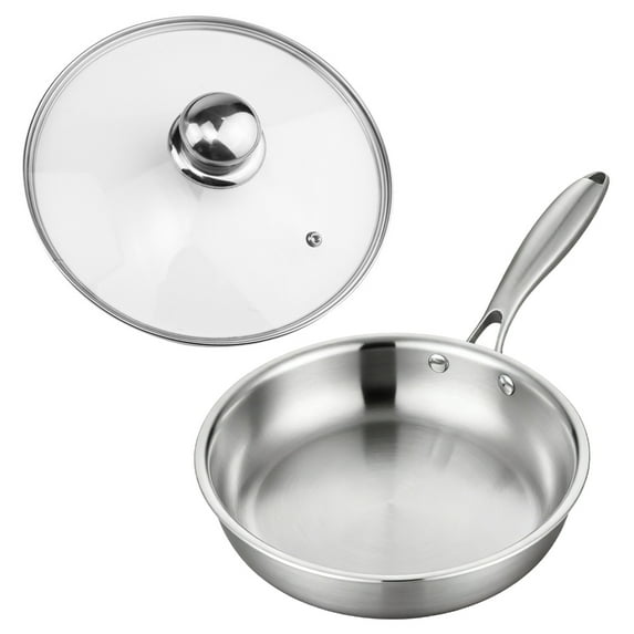 Zeiwohndc Corrosions Resistant Stainless Steel Skillets Nonstick ...