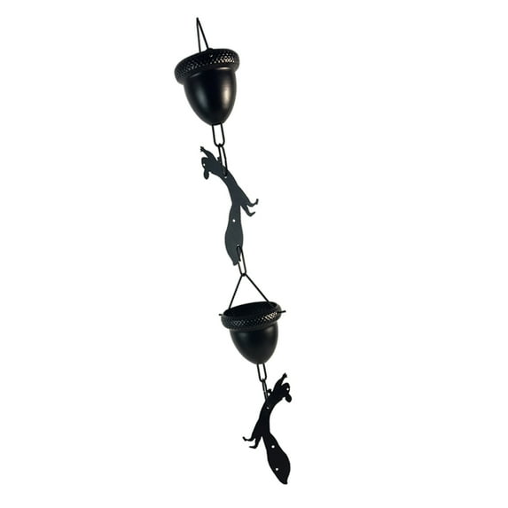 Zeiwohndc Decorative Rain Chain Acorn Rain Chain Functional Decorative ...