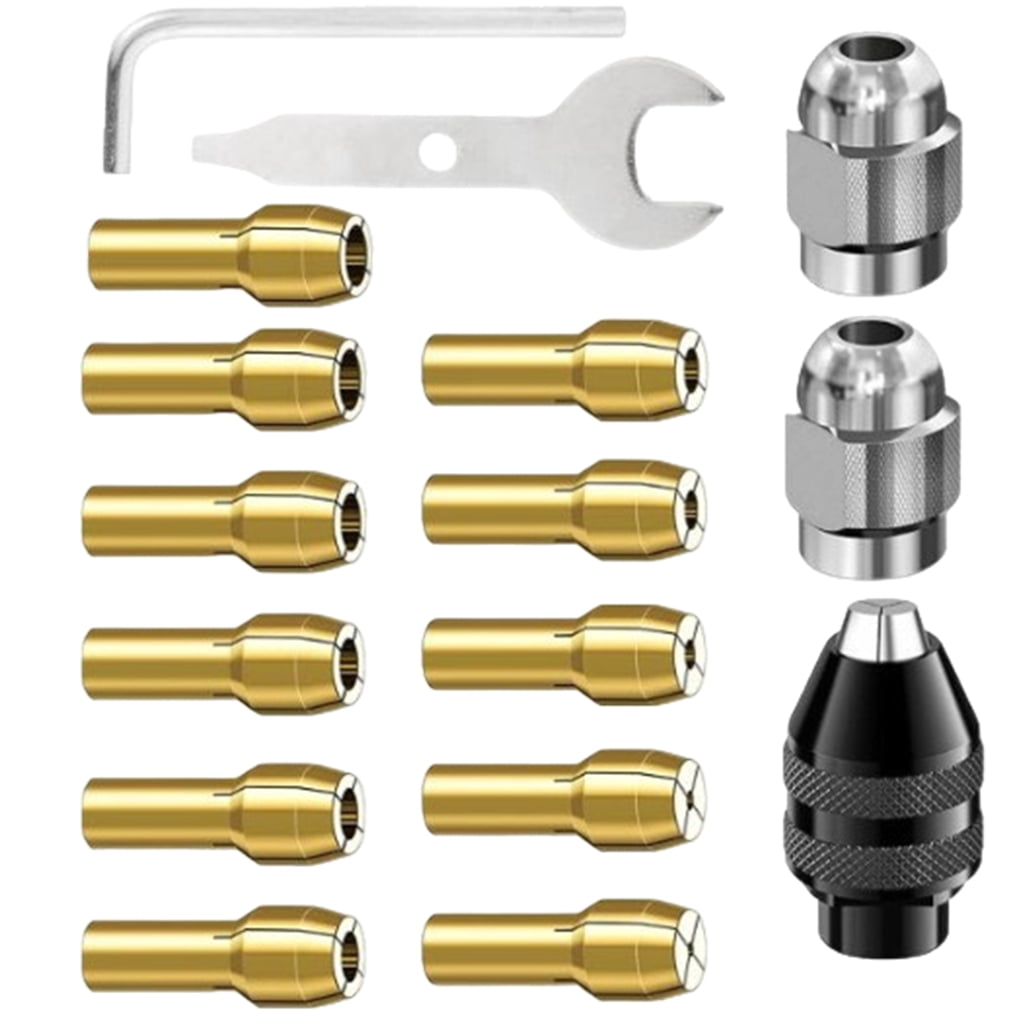 Zeiwohndc Drill Chuck Collet Set Metal Drill Chuck Tool Kit Keyless ...