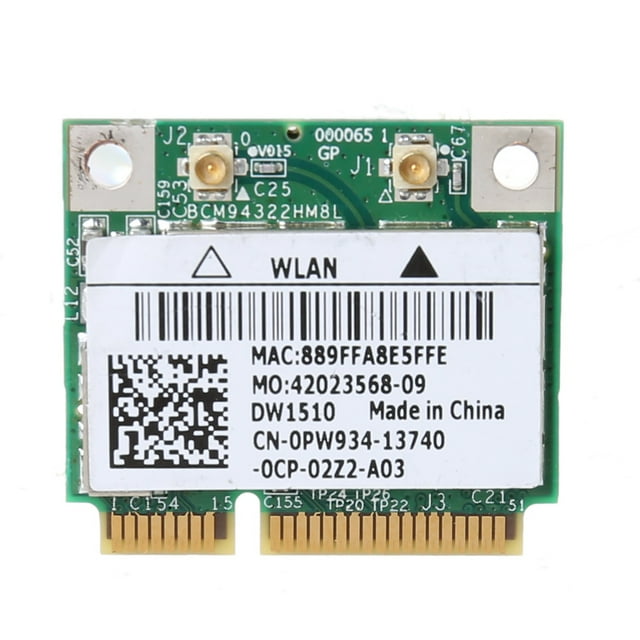 Zeiwohndc Dual Band Wireless BCM94322HM8L DW1510 Half Mini Pci-e Wifi ...