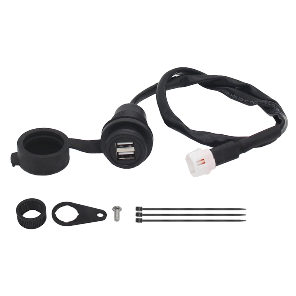 Zeiwohndc Dual-USB Charger- Plug Adapter Motorcycle Modified Accessory ...