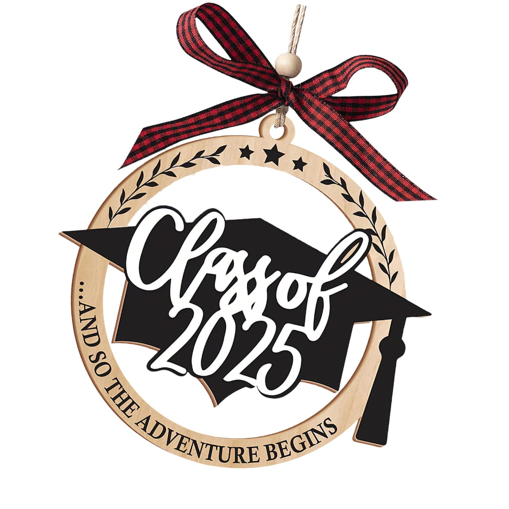 Zeiwohndc Easy Graduation Pendant for 2025 and 2026 with Wood Quick ...
