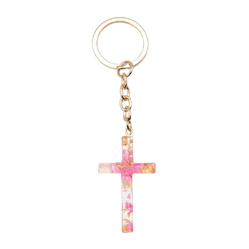 Zeiwohndc Fashion Cross Keychain for Women Men Religious JesusCrucifix ...