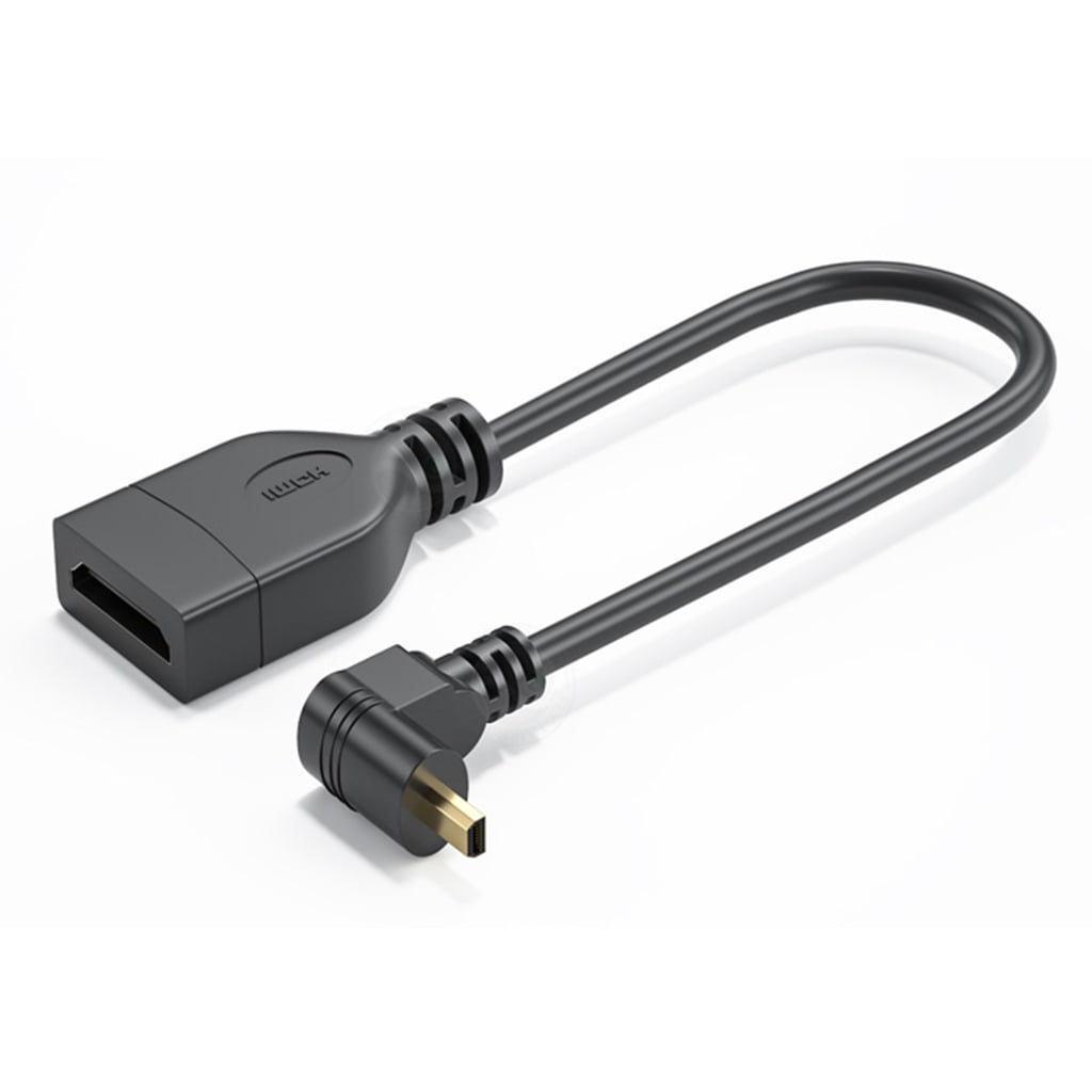 Zeiwohndc Female to Male Video Card Cable 4K60Hz, 90Degree Elbow ...