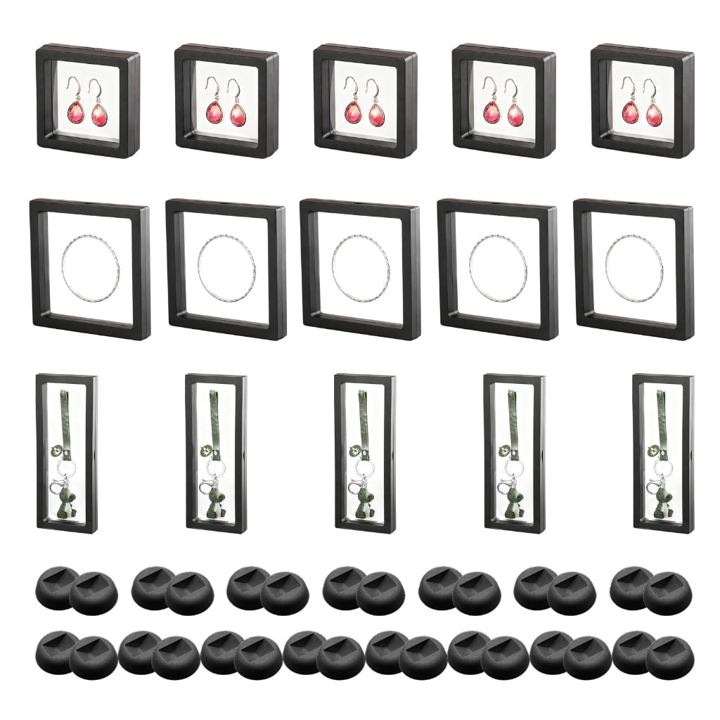 Zeiwohndc Floating Jewelry Display Case Suspended Mounting Holder ...