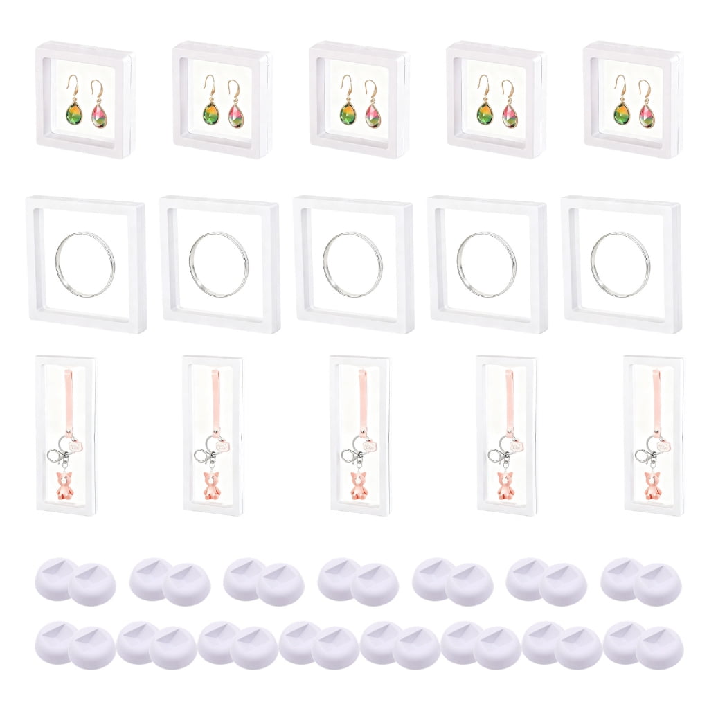 Zeiwohndc Floating Jewelry Display Case Suspended Mounting Holder ...