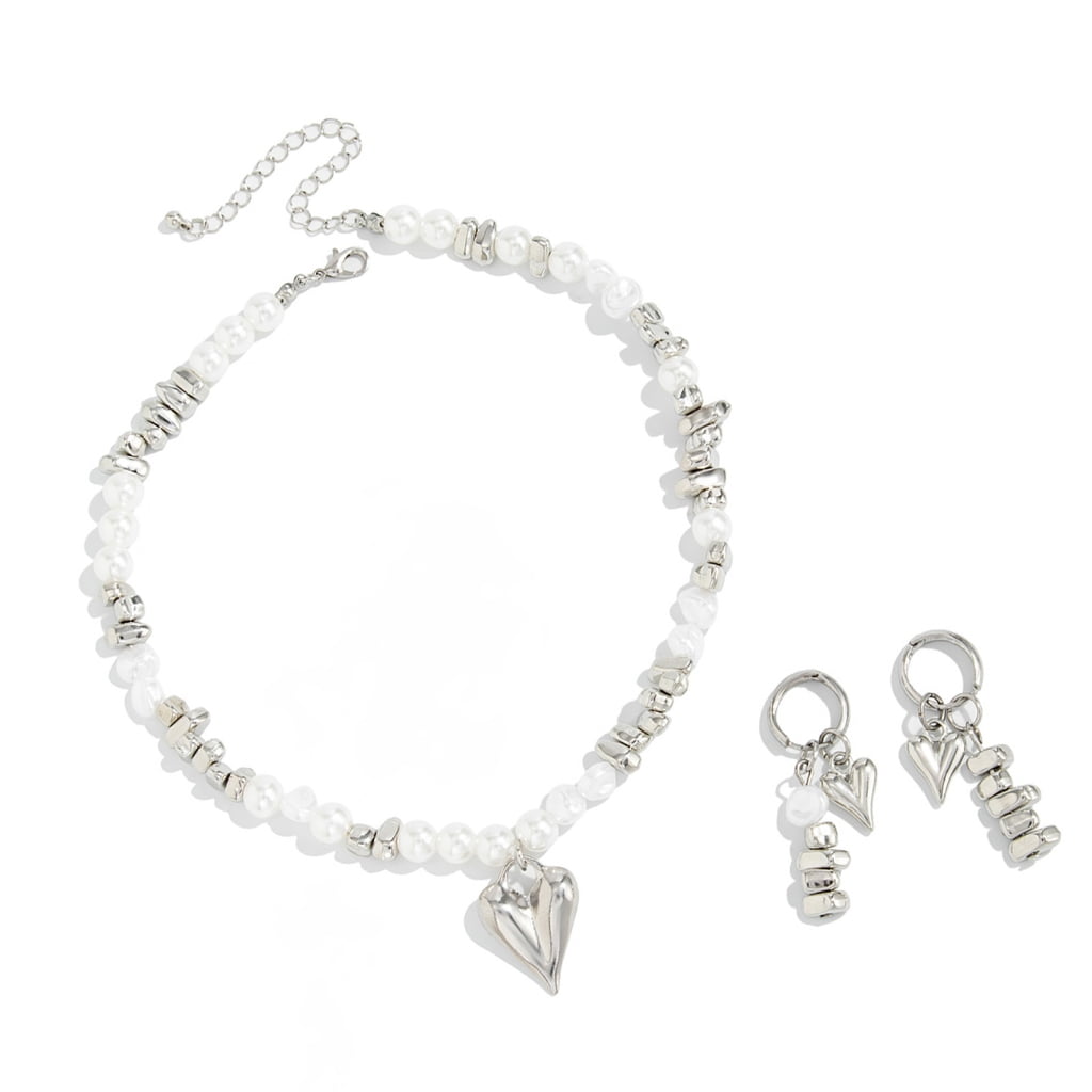 Zeiwohndc Formal Occasion Jewelry Combo With Faux Pearls And Metallic ...