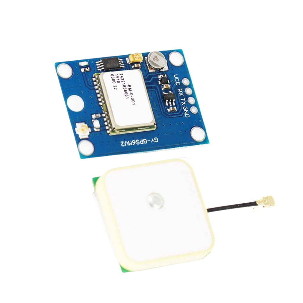 Zeiwohndc GY-GPS6MV2 Module For 6M Signal Module 25x25mm Lareg Antennae ...