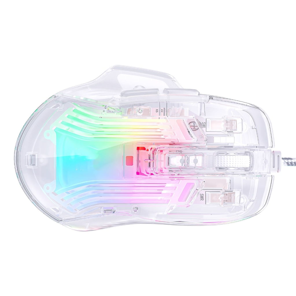 Zeiwohndc Gamings Mouse USB Cord with 14 RGBs Backlit Gamers Mouse 6 ...