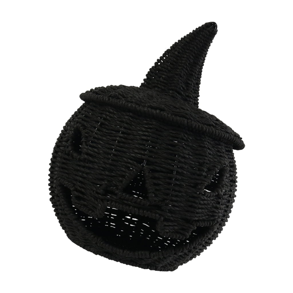 Zeiwohndc Handcrafted Iron Reinforced Halloweens Basket Paper Rope ...