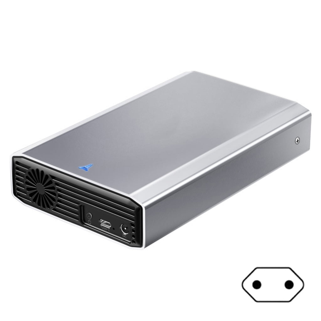Zeiwohndc Hard Disk Enclosure USB 3.1 Type C with Cooling Fan for SATAs ...