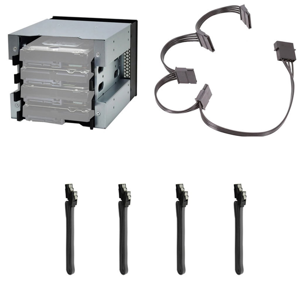 Zeiwohndc Hard Drive Cage,Galvanized Steel Plate + ABS Cage Hard Drive ...