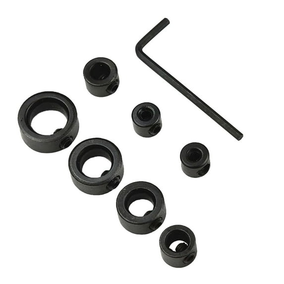 Zeiwohndc Heavy Duty Carbon Steel Drill Bit Depth Stop Collar Set ...