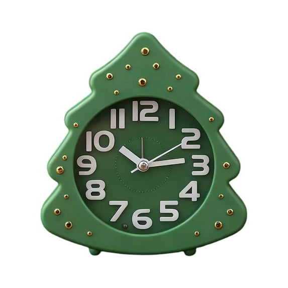 Zeiwohndc Holiday Cartoon Clock With Quiet Mechanism Portable Plastic ...