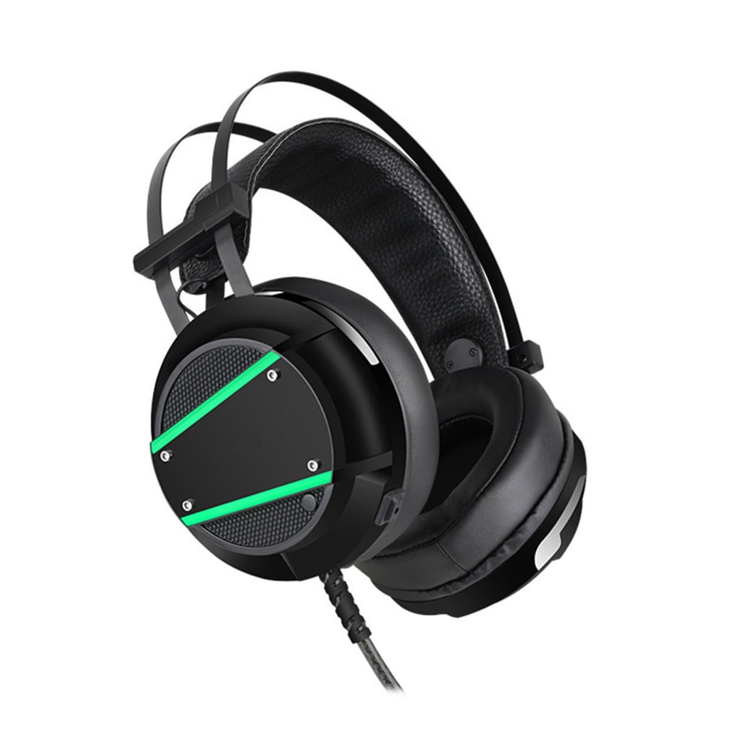 Zeiwohndc Immersive Gaming Headphones with Mic LED Lighting for ...
