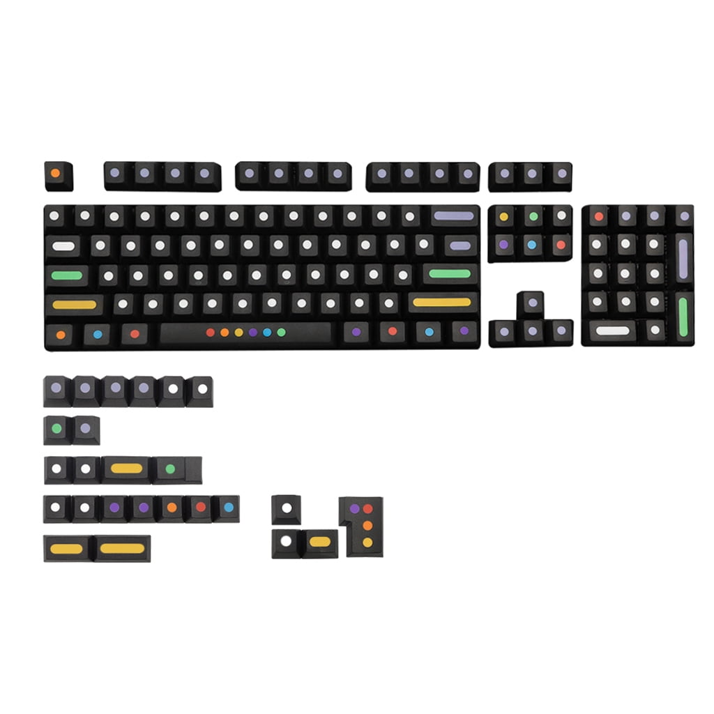 Zeiwohndc Iso Layout Dye Subbed 129Keys Cherry Profile Dots Keycap for ...