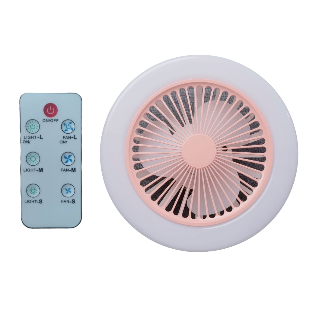 Zeiwohndc LED Lamp Rechargeable Ceiling Fan 2800mAh Tent Fan 3-Speed ...