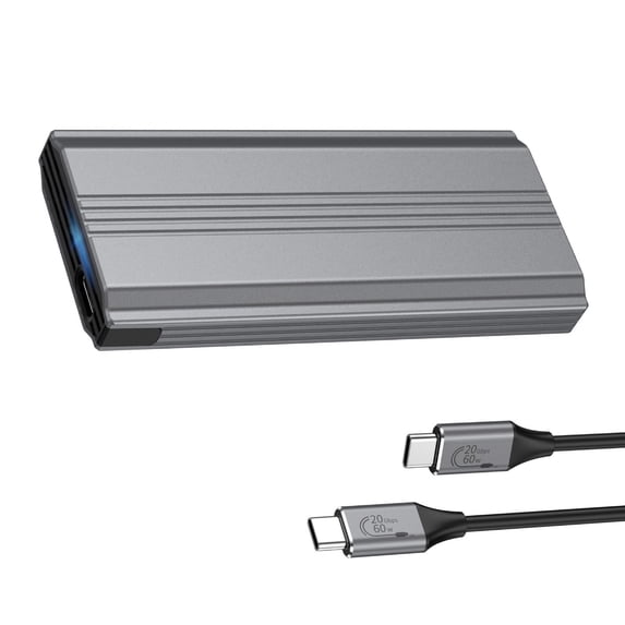 Zeiwohndc M.2 NVMe SSD Housing Case, USB C 3.1 Up To 20Gbps For 2242 ...
