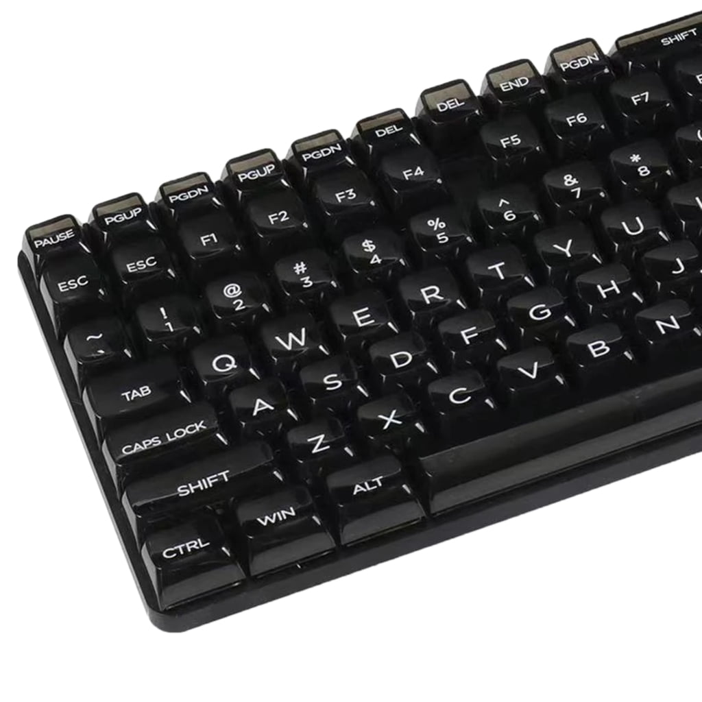 Zeiwohndc Mechanical Keyboards Backlit KeyCaps 132Keys PC Crystal ...