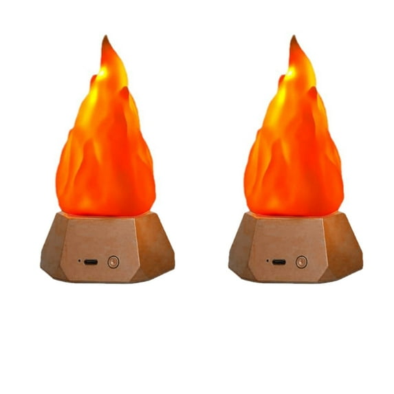 Zeiwohndc Metal Plastic Halloween Decoration Adjustable Flame Effect ...