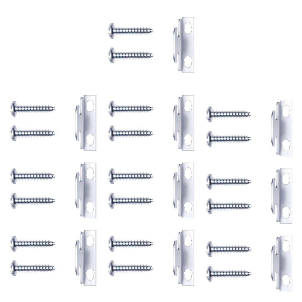 Zeiwohndc Metal Window Curtain Rod Support Brackets with Screws For ...