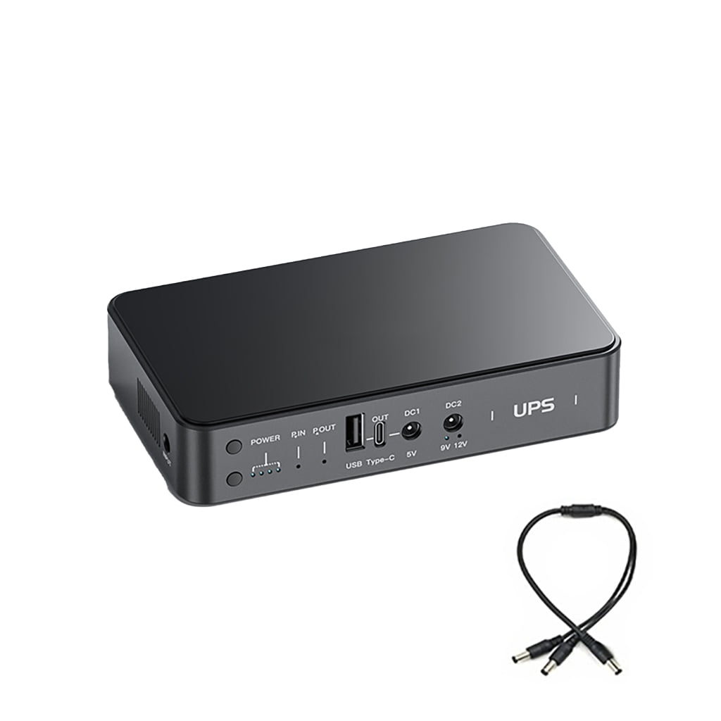 Zeiwohndc Mini UPS 5V9V12V2A Battery Backup Battery Uninterruptible ...