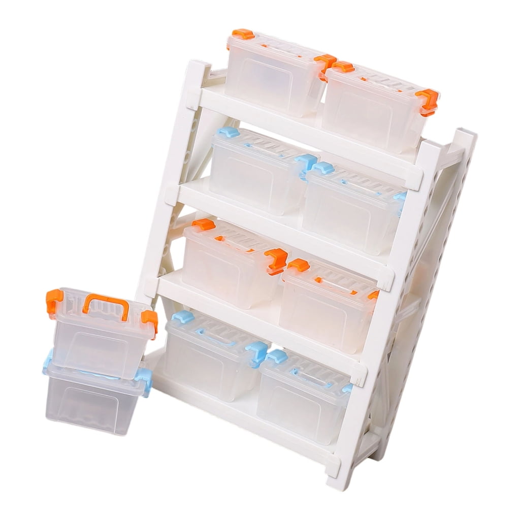 Zeiwohndc Miniature Warehouse Display Rack Box Model Figure Set For ...