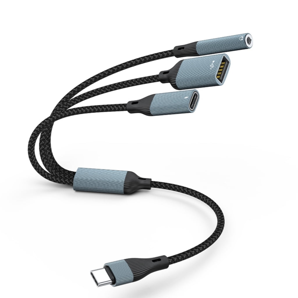 Zeiwohndc Multifunction USB Type C Adapter Cable 3.5mm Sound PD60W ...