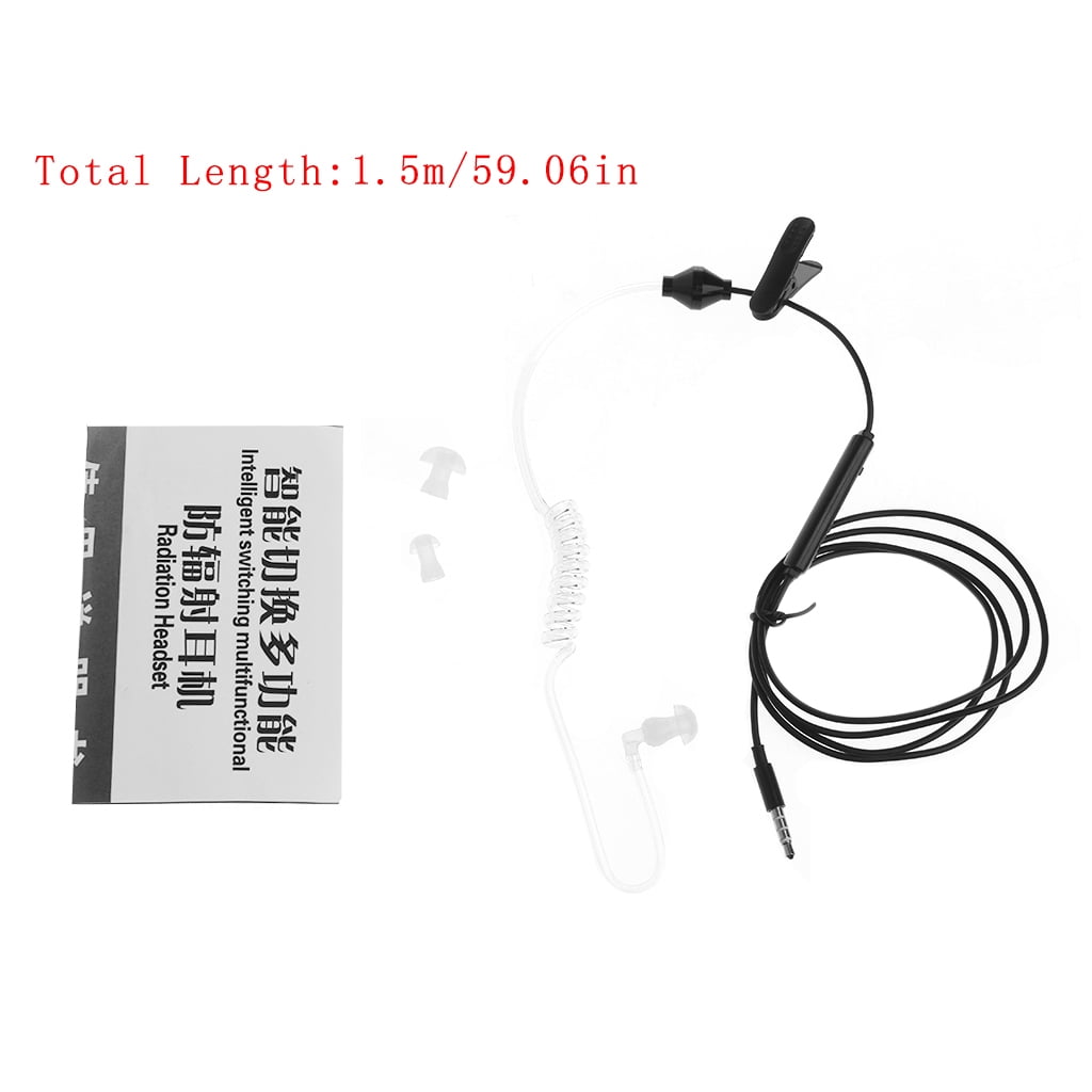 Zeiwohndc New 3.5mm Air Tube Anti-radiation Stereo In-Ear Single ...