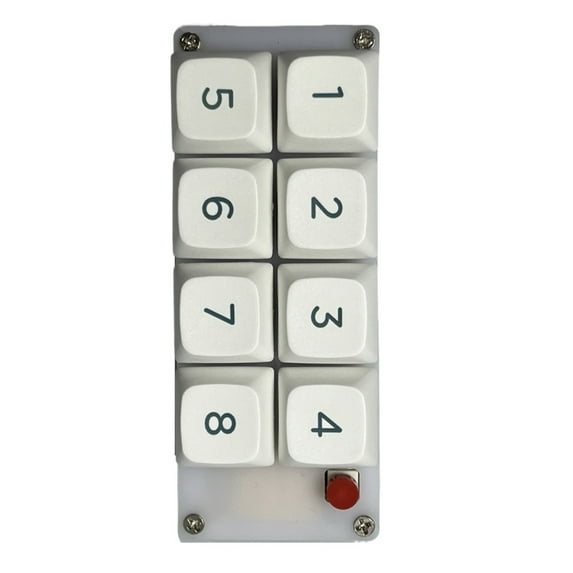 Zeiwohndc One Hand Gaming Keypad Ergonomic Customizable Setting 8Keys ...