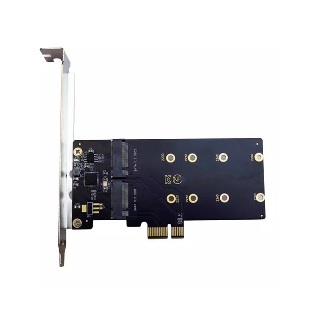 Zeiwohndc PCIE to 2 Port M.2 NGFF SSDs Expansion Card PCIE Adapter ...