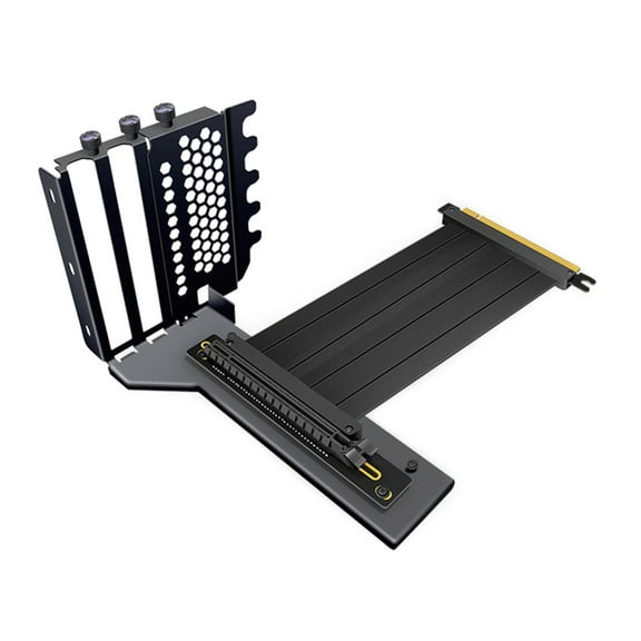 Phanteks Gen4 Vertical GPU Bracket, PCI-E Gen4 x16 Riser Cable, Black ...