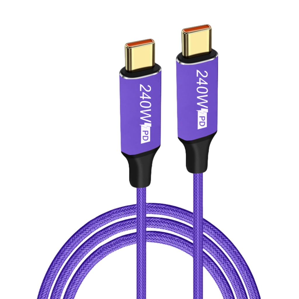 Zeiwohndc PD240W UsbC to UsbC 480Mbps Fast Charging Cable Type-C Cord ...