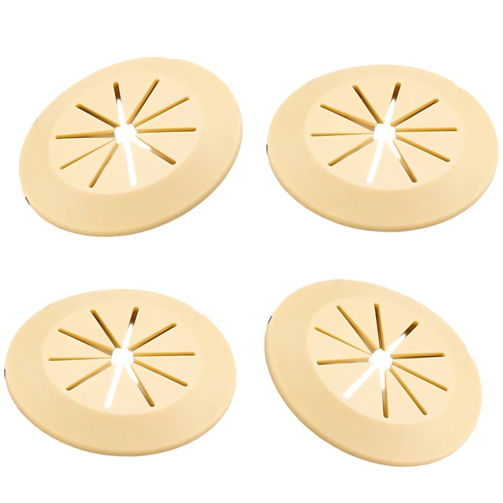 Zeiwohndc Pack Of 4 PVC Adhesive Cable Hole Covers for Cabinet Desk ...