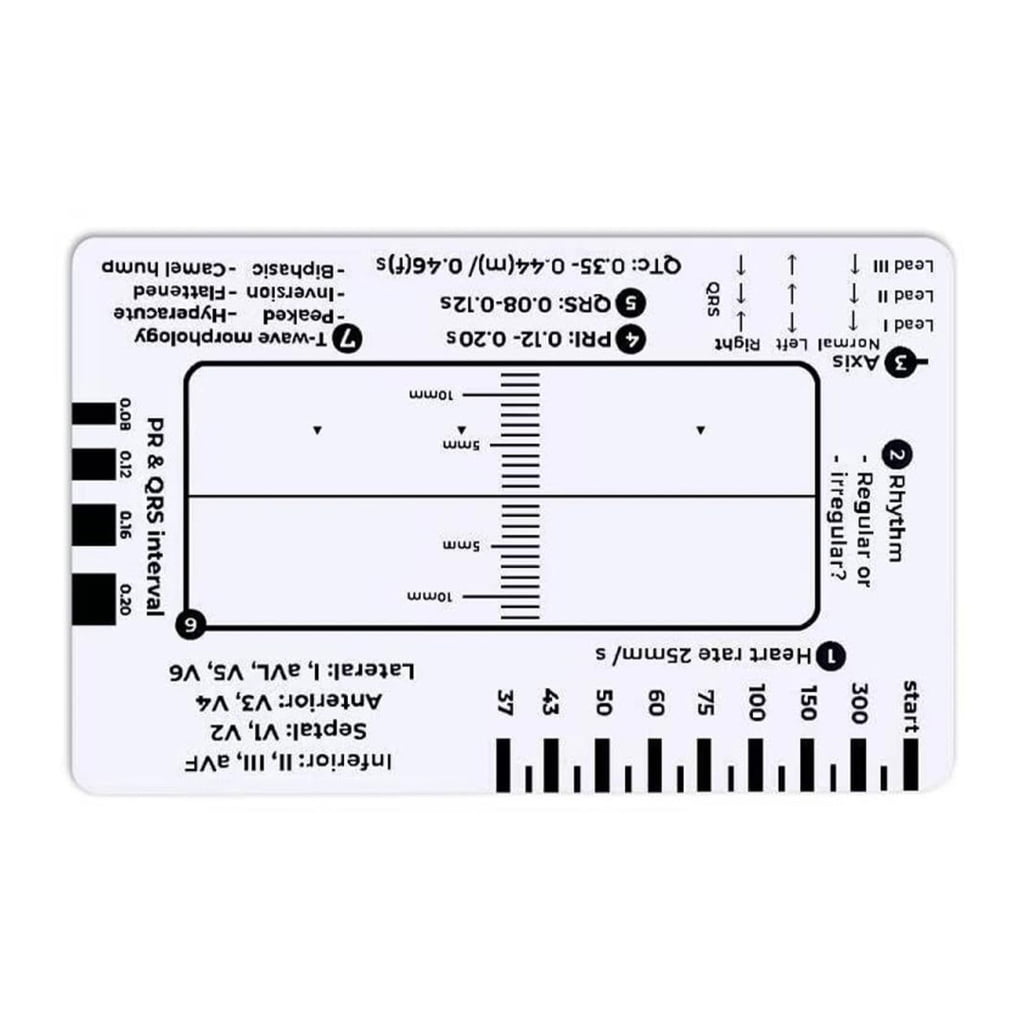 Zeiwohndc Pocket Card Ruler With Protective Sheath For Easy ...