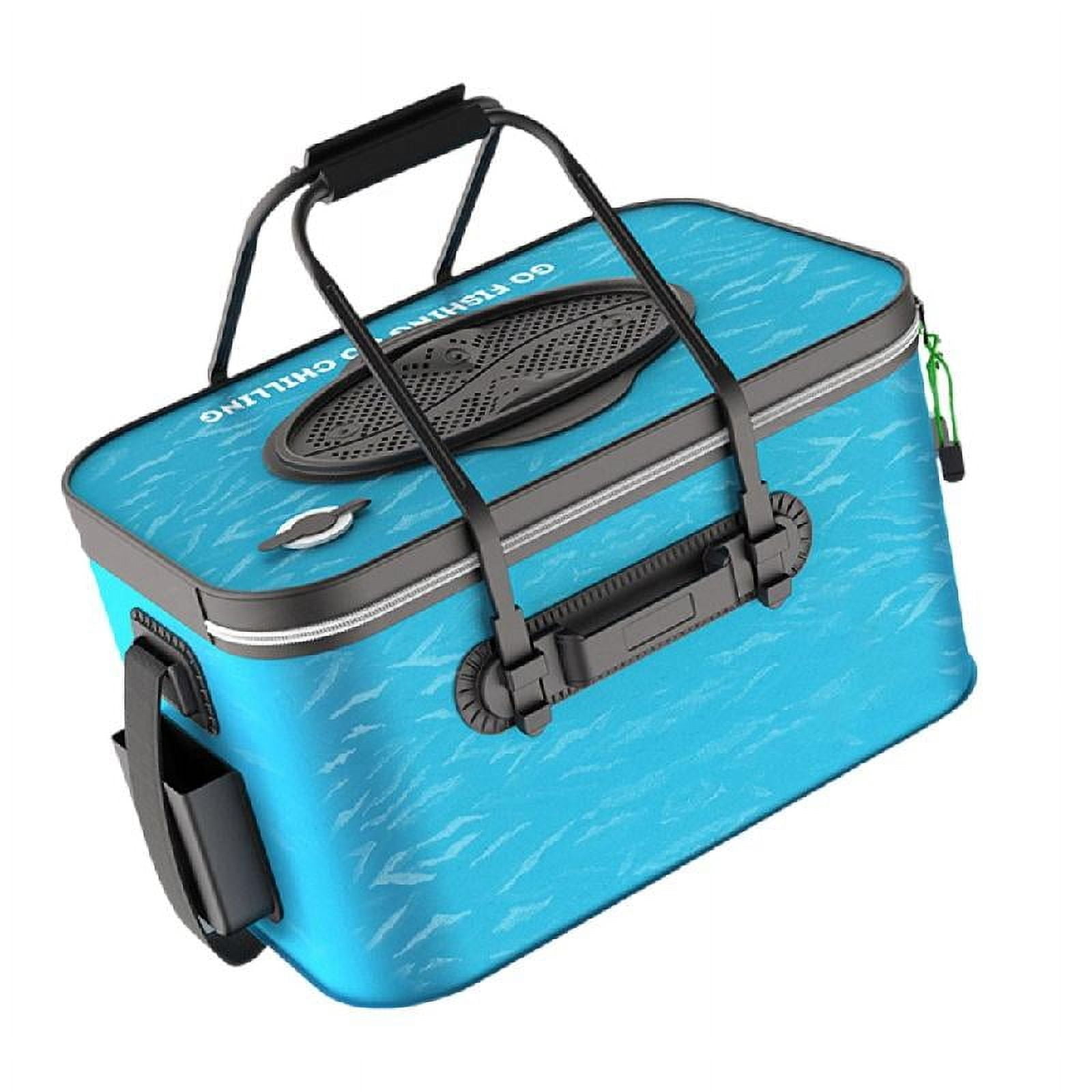 Zeiwohndc Portable Foldable Fish Bucket Live Fish Container Fish ...