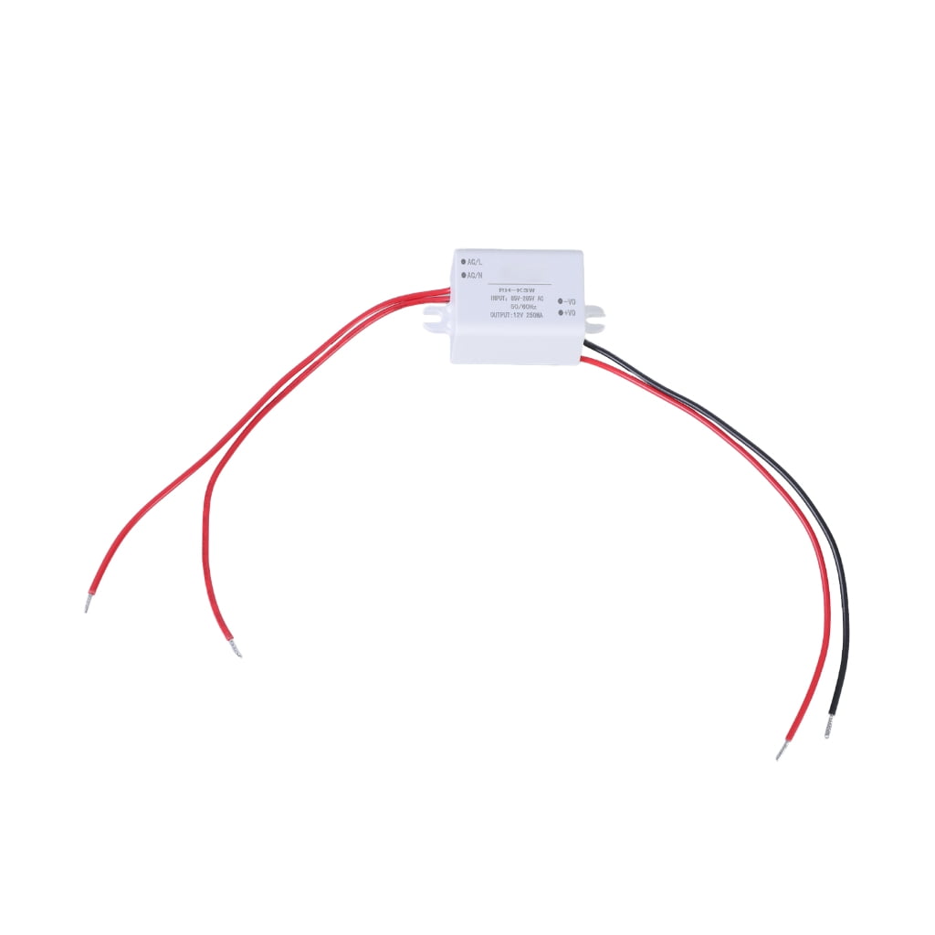 Zeiwohndc Power Adapter AC85V~265V to DC12V 250mA Voltage Regulator Step Down Converter ...