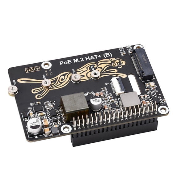 Zeiwohndc Power over Ethernet Adapter NVME SSD HAT Fast Read PCIE to M ...