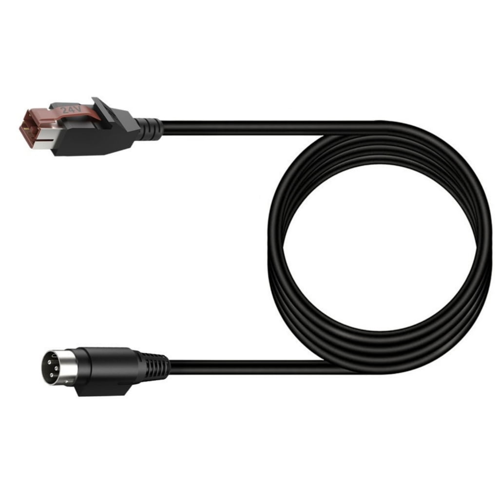 Zeiwohndc Powered USB 24V 5V 12V to Power Din 3P Cable for POS Systems ...