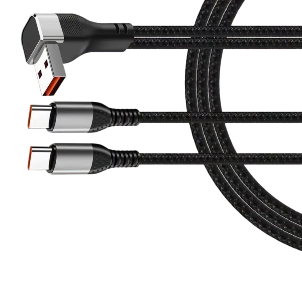 Zeiwohndc Powerful 66W USB/Type C Double Charging Cable For Smartphones ...